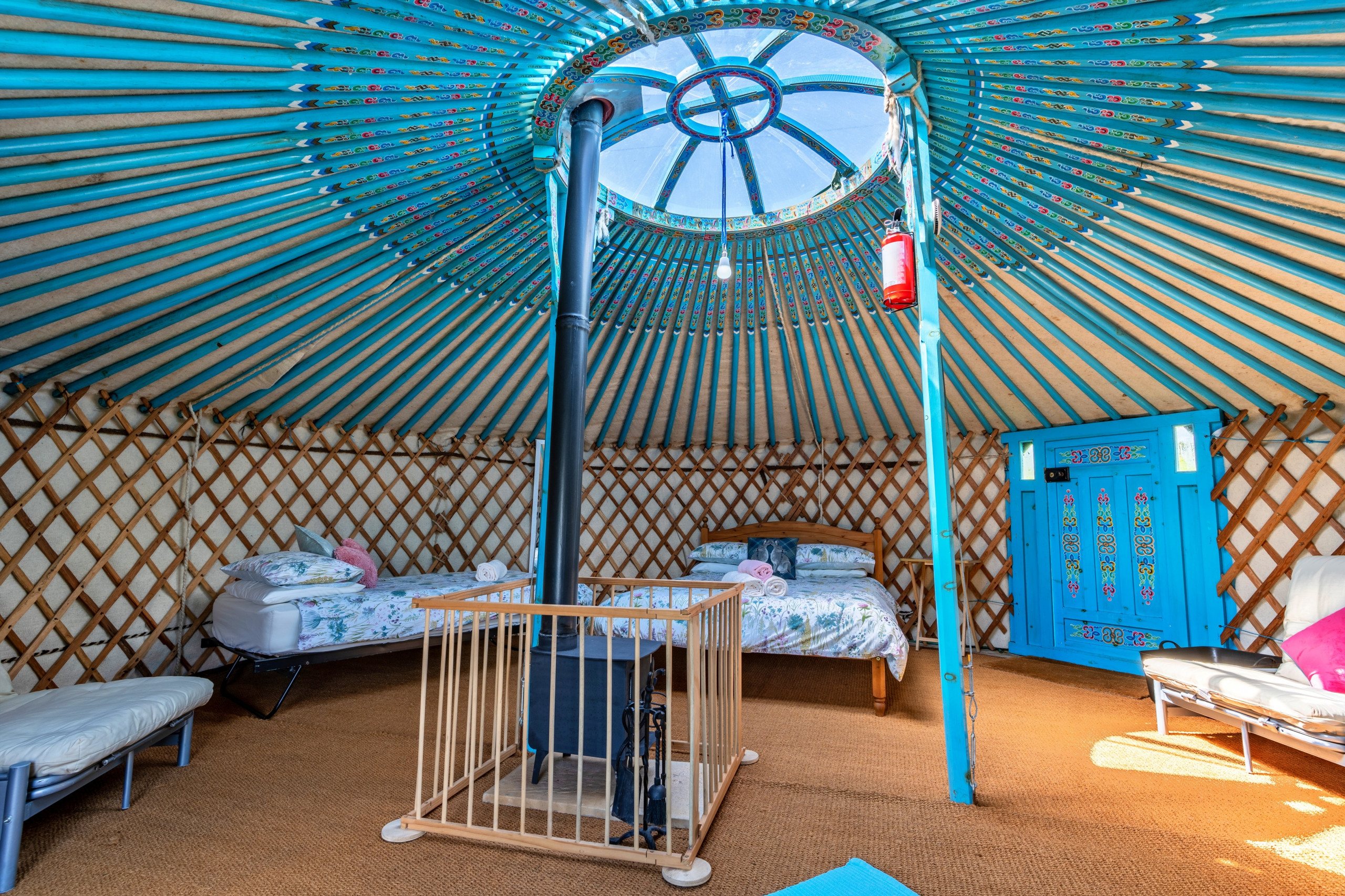 Traditional Mongolian Yurt Interior